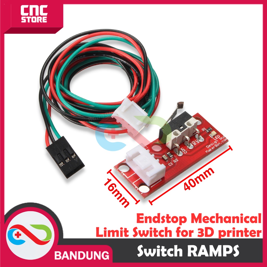 Jual Endstop Mechanical Limit Switch RAMPS 1.4 for 3D printer & Arduino | Shopee Indonesia