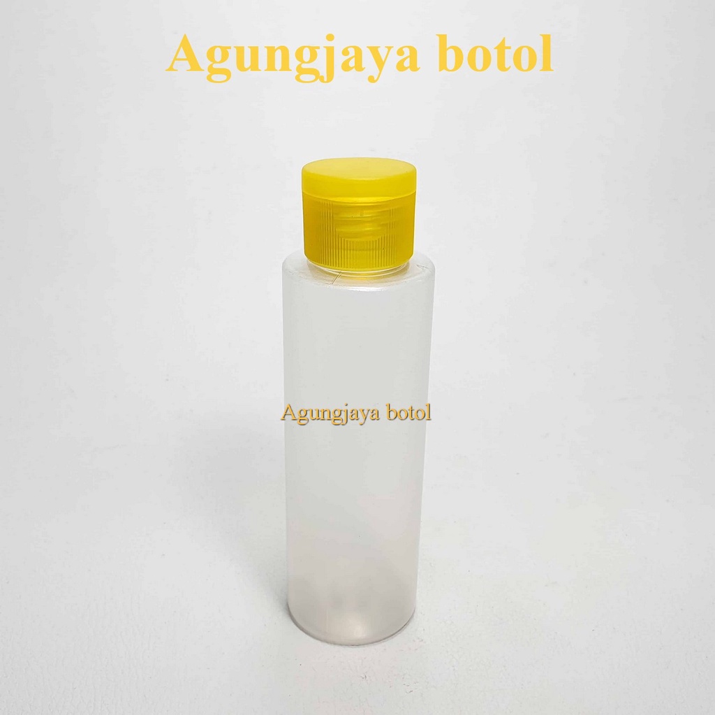 Jual Botol Pet 100 ml RF Panjang Natural Frossted Tutup Fliptop / Botol Plastik / Botol Kosmetik ...