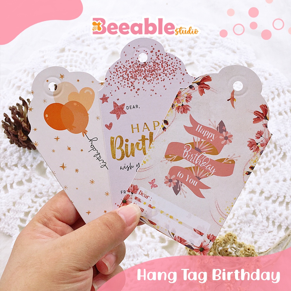 Jual (Satuan) Hang Tag Kartu Ucapan Happy Birthday Big Size | Shopee ...
