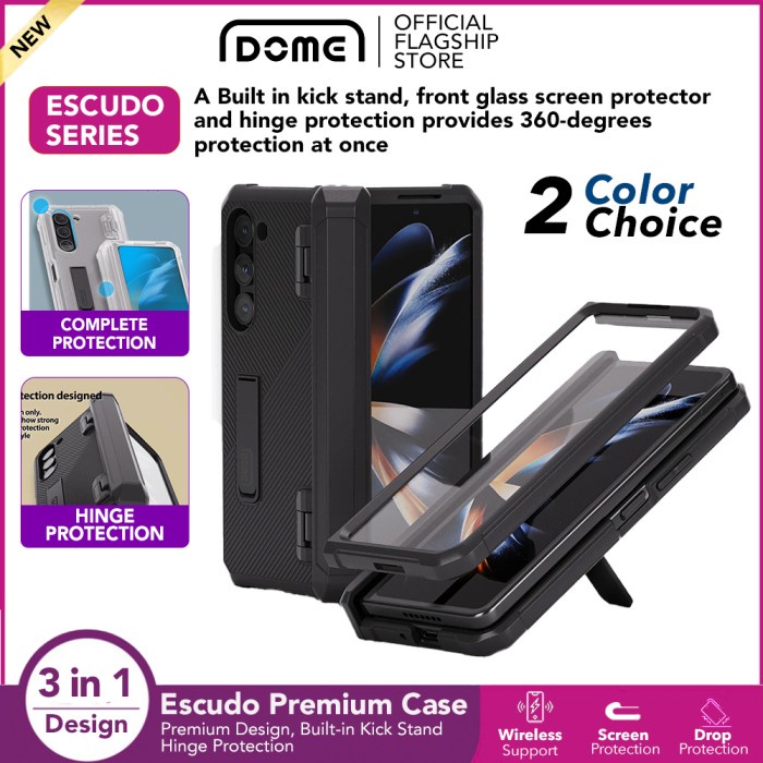 Jual Case Samsung Galaxy Z Fold 5 Fold5 - Whitestone Dome Escudo Casing ...