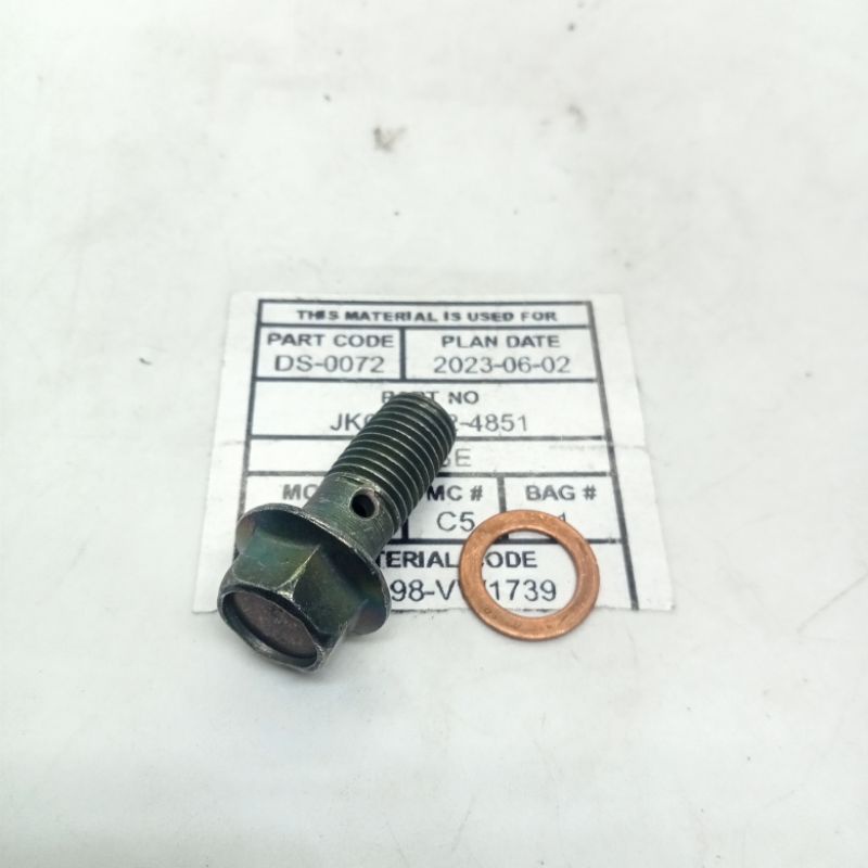 Jual BAUT SELANG REM PLUS RING BAUT SELANG REM UK 14 UNTUK SEMUA MOTOR ...