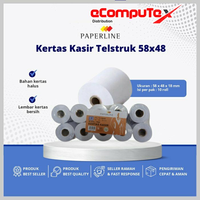 Jual KERTAS STRUK / KERTAS THERMAL / KERTAS KASIR / THERMAL PAPER ...