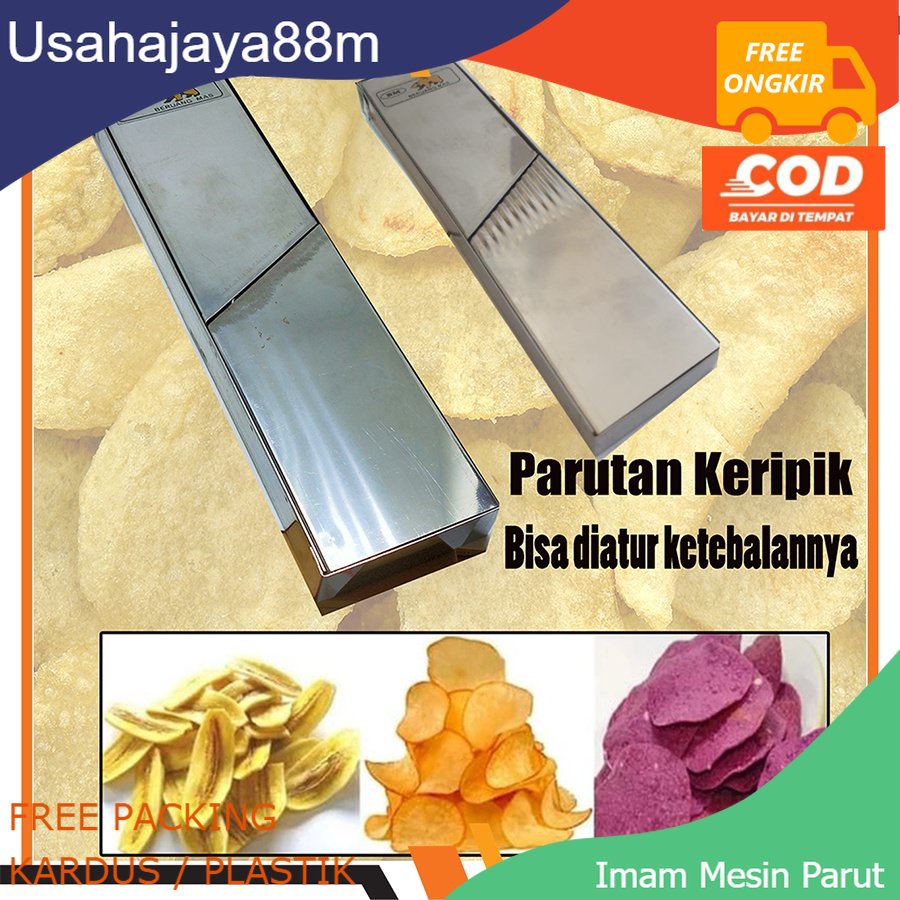 Jual Parutan Keripik Kentang Singkong Stainless / Alat Pemotong Pasah ...