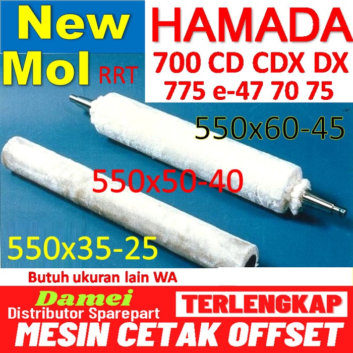 Jual Kain New Mol Hamada 700 CD CDX DX Kain Roll Air Hamada 775 e-47 70 ...