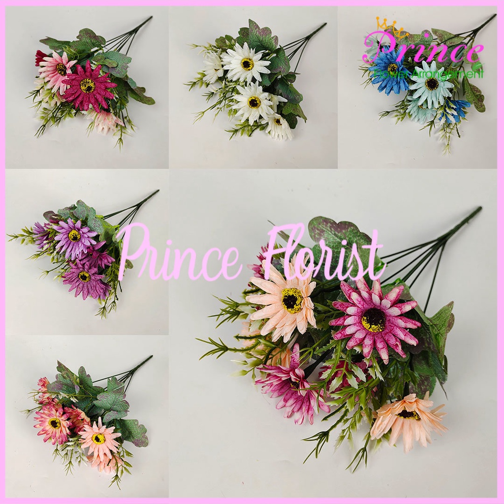 Jual Bunga Aster Holland Cabang 7 Daisy Flower Artificial Bunga Buket ...