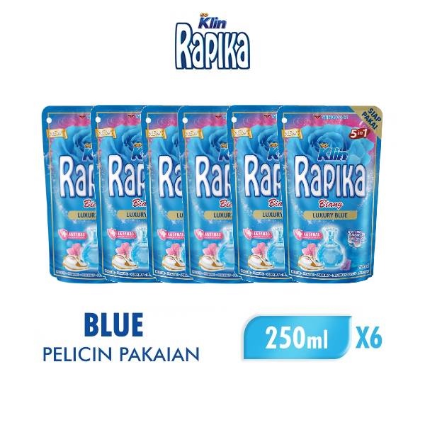 Jual RAPIKA Biang Pewangi Pakaian biru 250ML x 6 | Shopee Indonesia