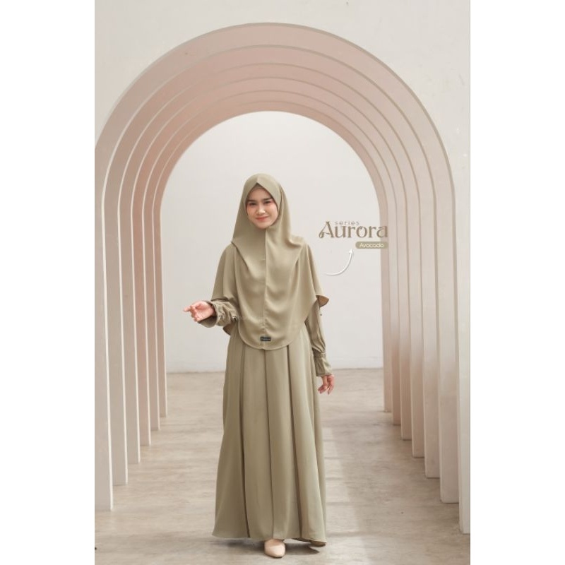 Jual SL.Syari / Shaliha Looks | Aurora Series (Dress + Khimar) | Shopee ...