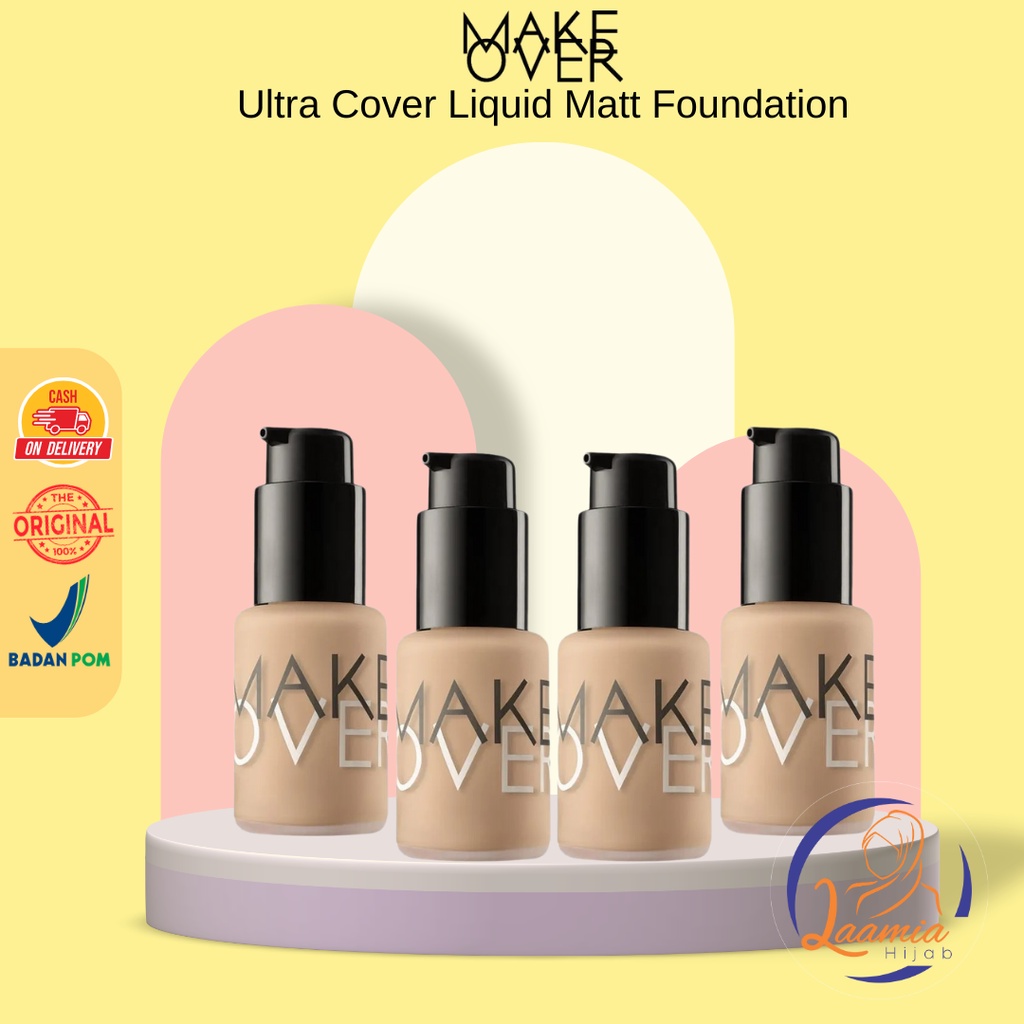 Jual Najmia 2 - Make Over Ultra Cover Liquid Matt Foundation 05 Velvet ...