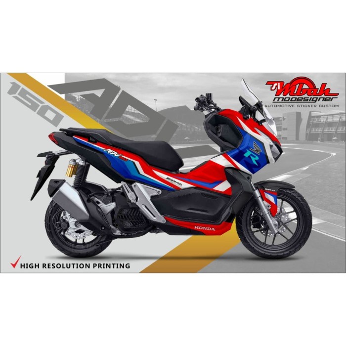 Jual decal adv 150/ sticker adv 150 / sticker motor adv/decal adv ...