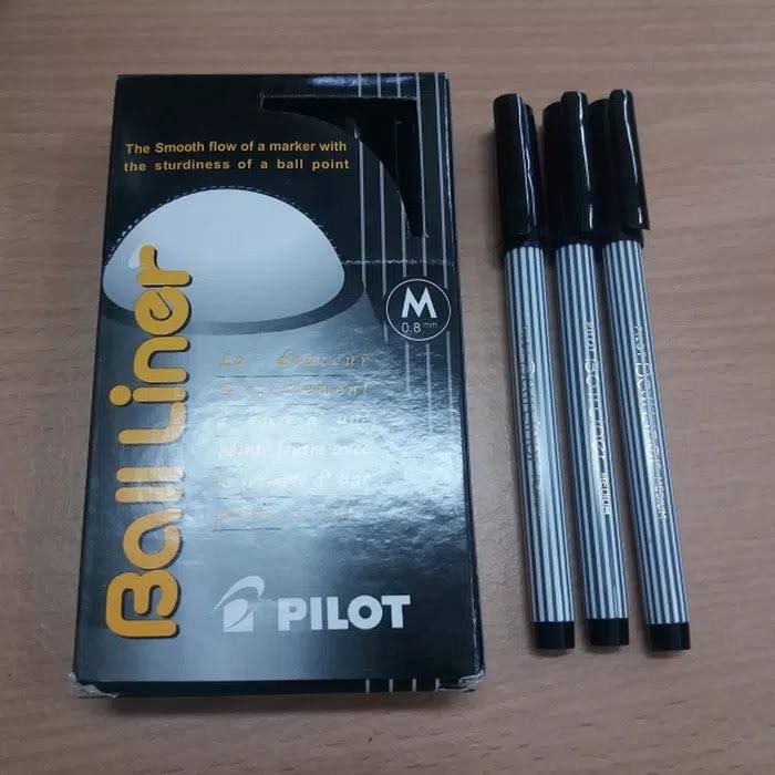 Jual Pulpen Balliner 0.8MM Pulpen Balliner Original Black | Shopee ...