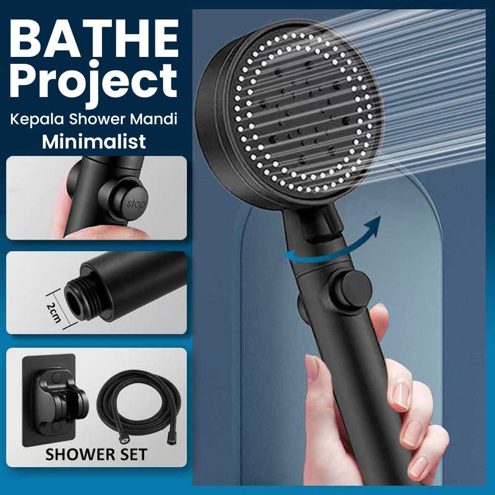 Jual MKKK Shower Mandi High Pressure with Holder dan Selang K0ZK0E ...