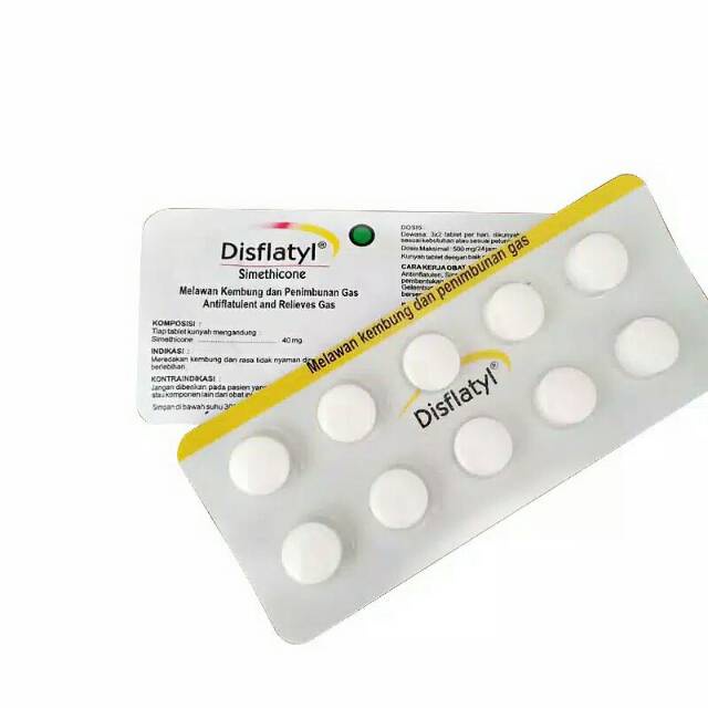 Jual DISFLATYL 40 MG 1 STRIP ISI 10 TABLET/SIMETHICONE/KEMBUNG ...