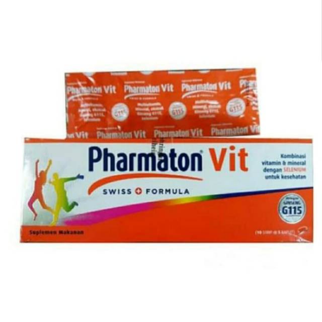 Jual Pharmaton Vit (Multivitamin kemasan strip isi 5 tablet) | Shopee ...