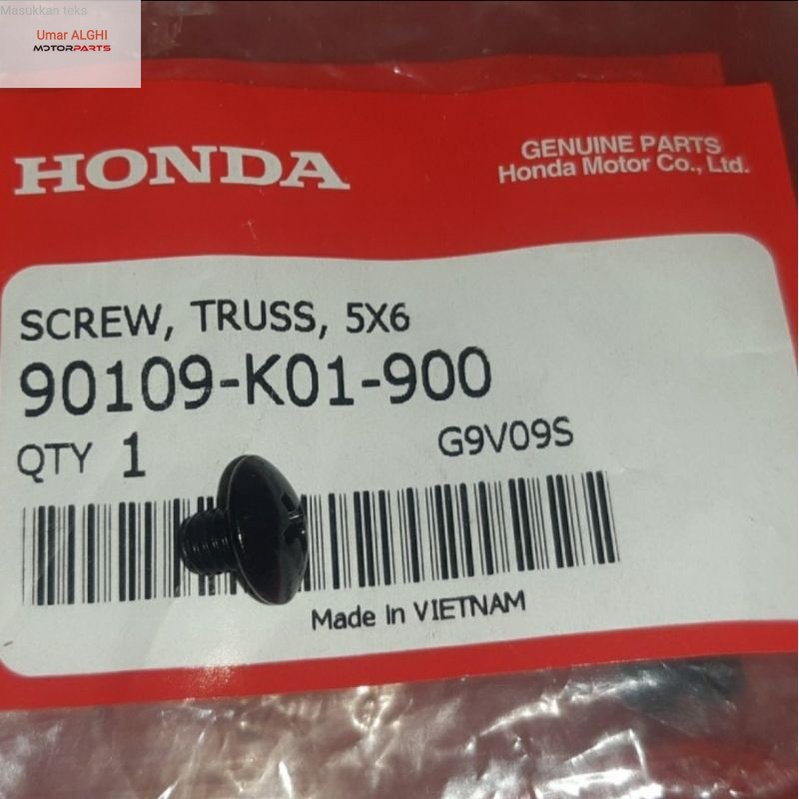 Jual Spare Part Baut Step Inner PCX 150 Original Honda Vietnam 90109 ...