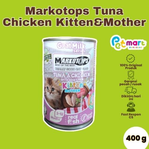 Jual Makanan Kucing Basah Markotops Tuna Chicken Kitten & Mother Wet ...