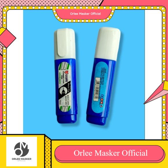 Jual TIP EX cair untuk kertas BIRU ujung besi (1pcs) merk STARK, isi ...