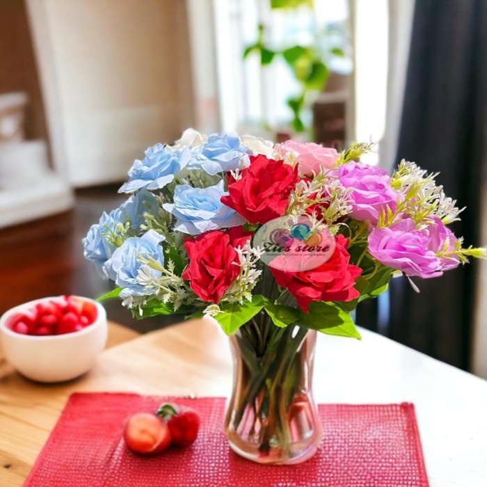 Jual Rose 6MG - Bunga Mawar Rose x6/ Artificial Flower Rose / Bunga ...