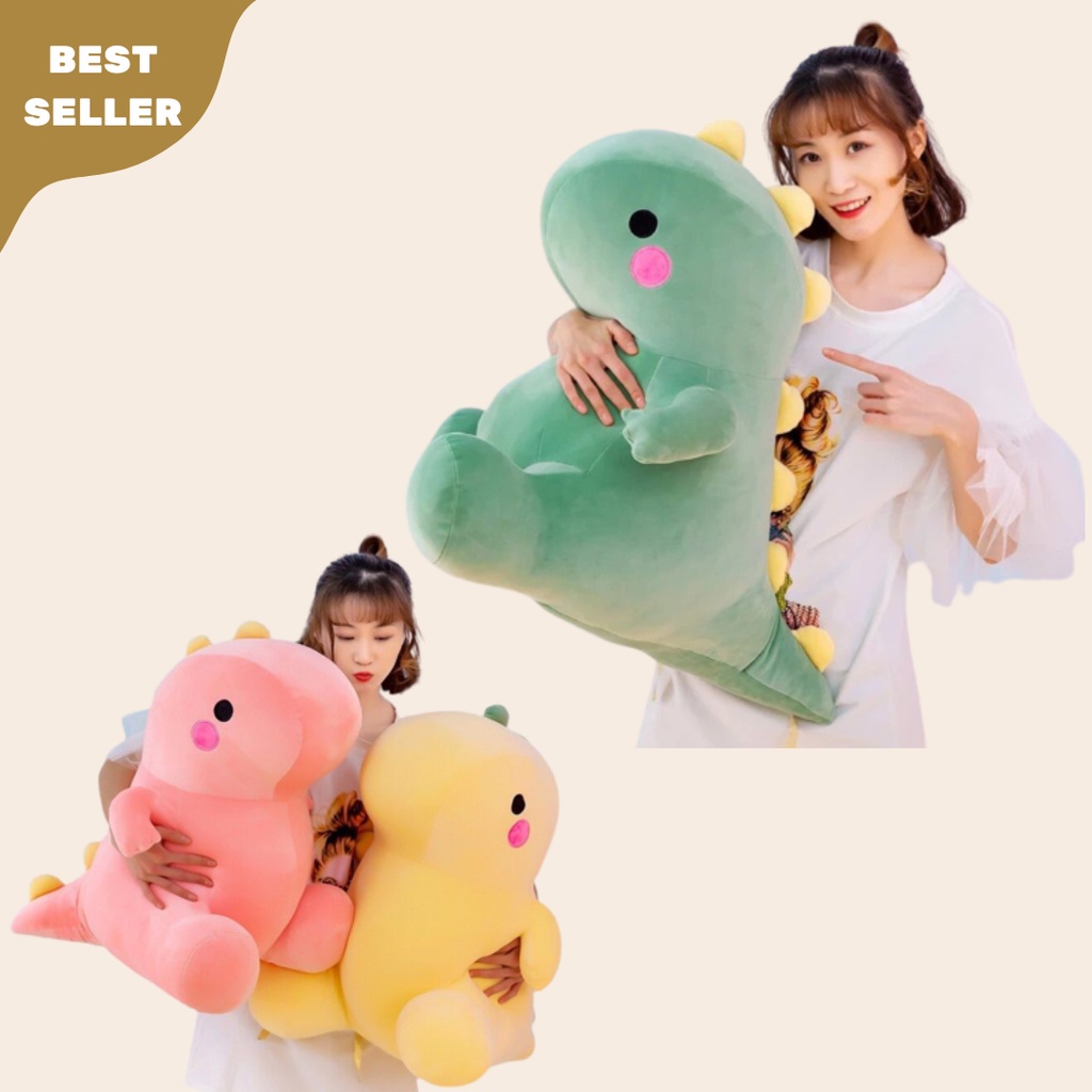 Jual Mainan Boneka Lucu DINOSAURUS lembut dan halus berukuran Jumbo ...