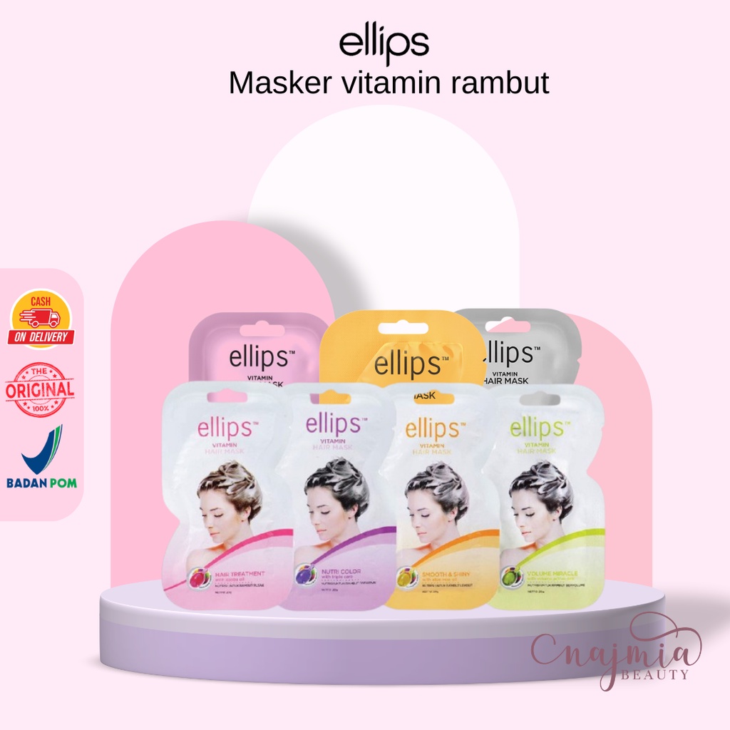 Jual Najmia - ELLIPS HAIR MASK with (Pro-Keratin) sachet 20gr / masker ... Jual Najmia - ELLIPS HAIR MASK with (Pro-Keratin) sachet 20gr / masker ...