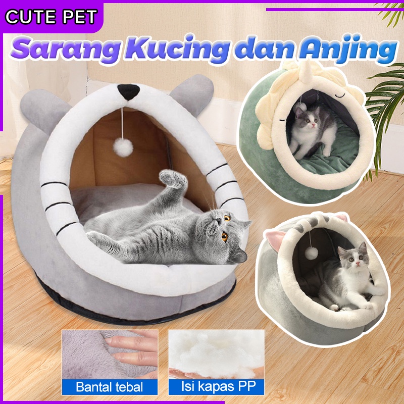 Jual Rumah Kucing Tempat Tidur Kucing Anjing Pet Bed Sarang Hewan ...