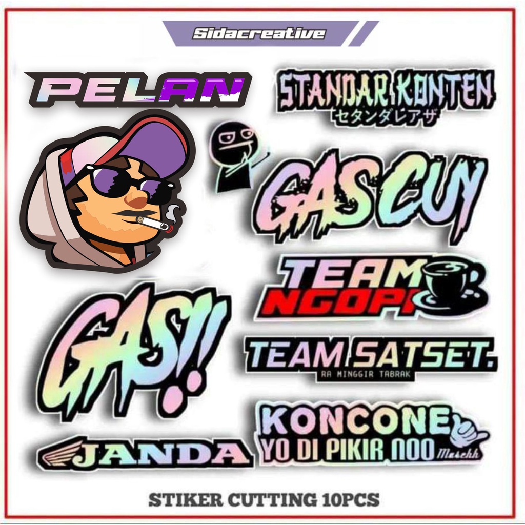 Jual Stiker Viral Logo Hologram Stiker Tanki Motor Hypebeast Racing ...