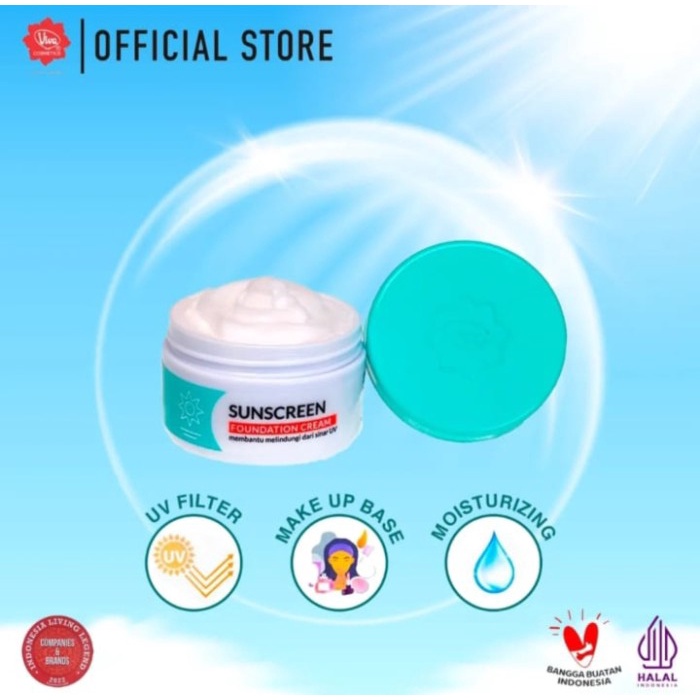 Jual Viva Suncreen Foundation Cream 22g | Shopee Indonesia
