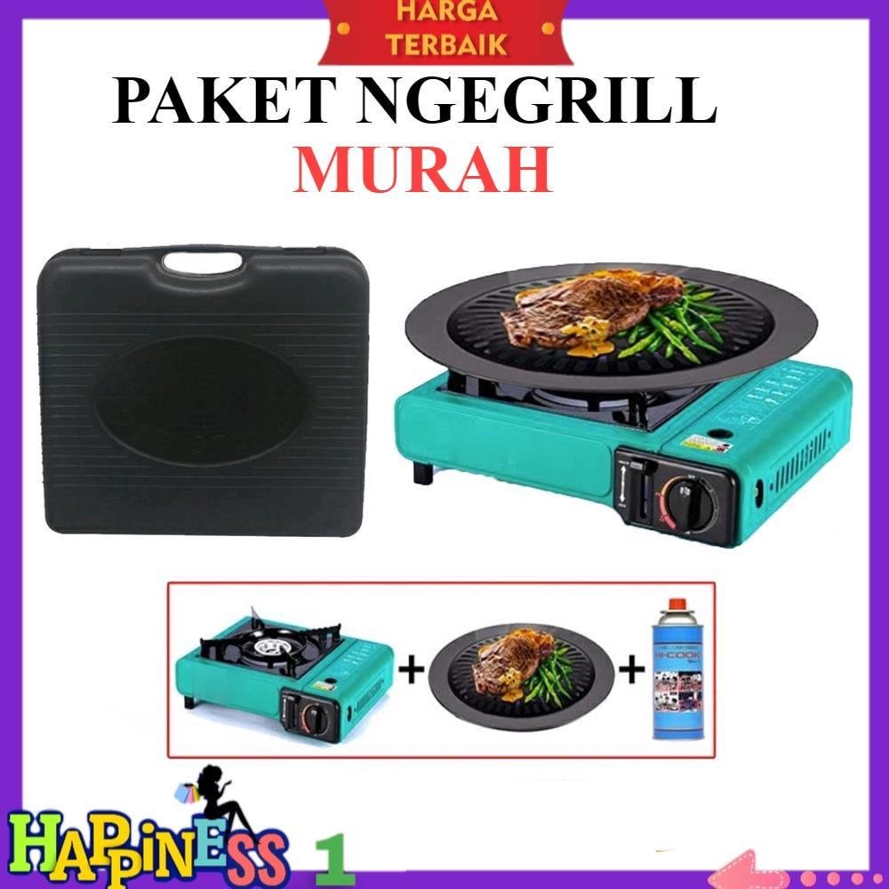 Jual PAKET KOMPOR PORTABLE + ULTRA GRILL + GASS PORTABLE PAKET NGEGRILL MURAH | Shopee Indonesia
