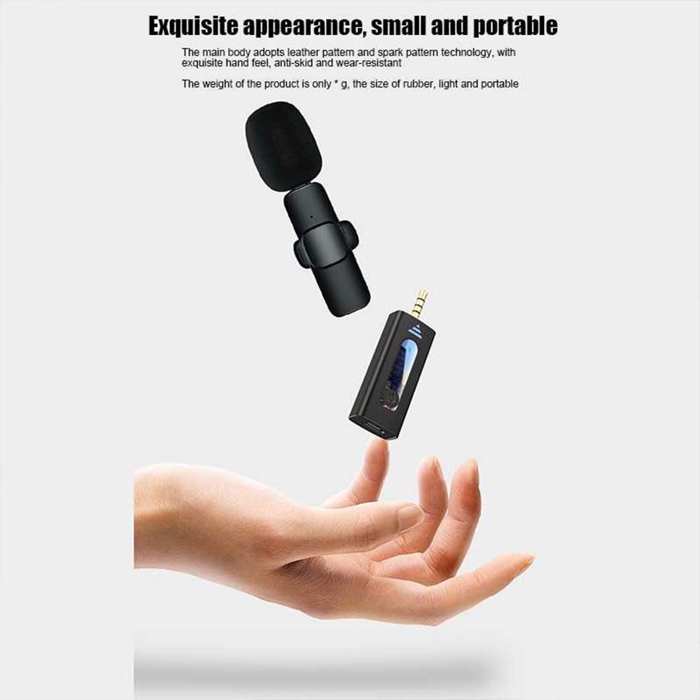 Jual Mic Clip on Wireless Audio Port Jack 3.5mm AUX Microphone Single ...