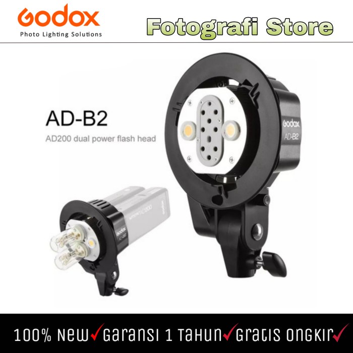 Jual Godox AD200 AD-B2 Dual Power Flash Head Godox ADB2 AD B2 | Shopee ...