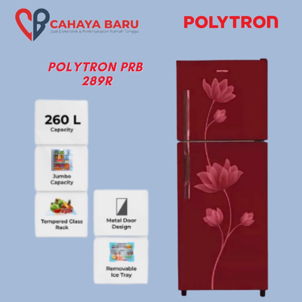 Jual KULKAS 2 PINTU POLYTRON PRB 289R | Shopee Indonesia