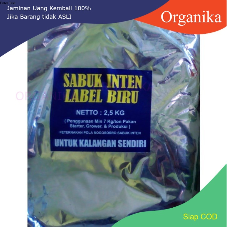 Jual 2 Bungkus Serbuk Biru: Nutrisi Petelur Sabuk Inten Label Biru Pola ...