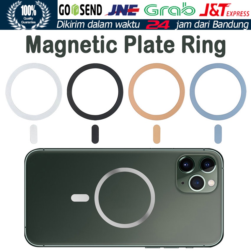 Jual Magnetic Magsafe Wireless Ring Adapter Sticker Untnk iphone8-11 ...