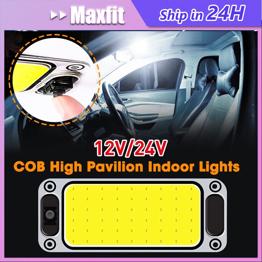 Jual 12/24V Lampu LED Kabin Lampu Plafon Cabin Mobil COB Plasma 45 titik Lampu Mobil 45 Mata ...
