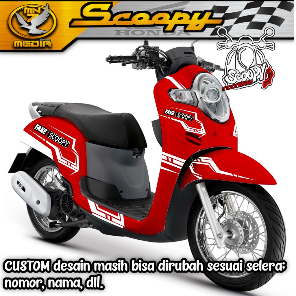 Jual Decal scoopy Decal Scoopy full body Full Blok Decal Scopy Dekal ...