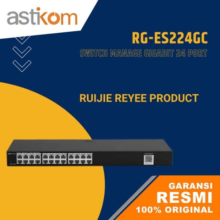 Jual Ruijie Reyee RG ES224GC 24-Port Gigabit Cloud Managed Switch ...