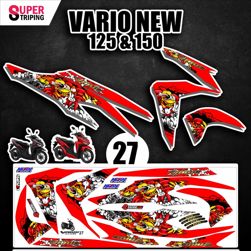 Jual STICKER VARIO NEW Varian 27 - Desain Striping List Lis Stiker ...