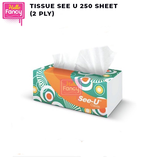Jual See-U Facial Tissue Classic 250 Sheet 2 Ply / Tisu Wajah Serbaguna ...