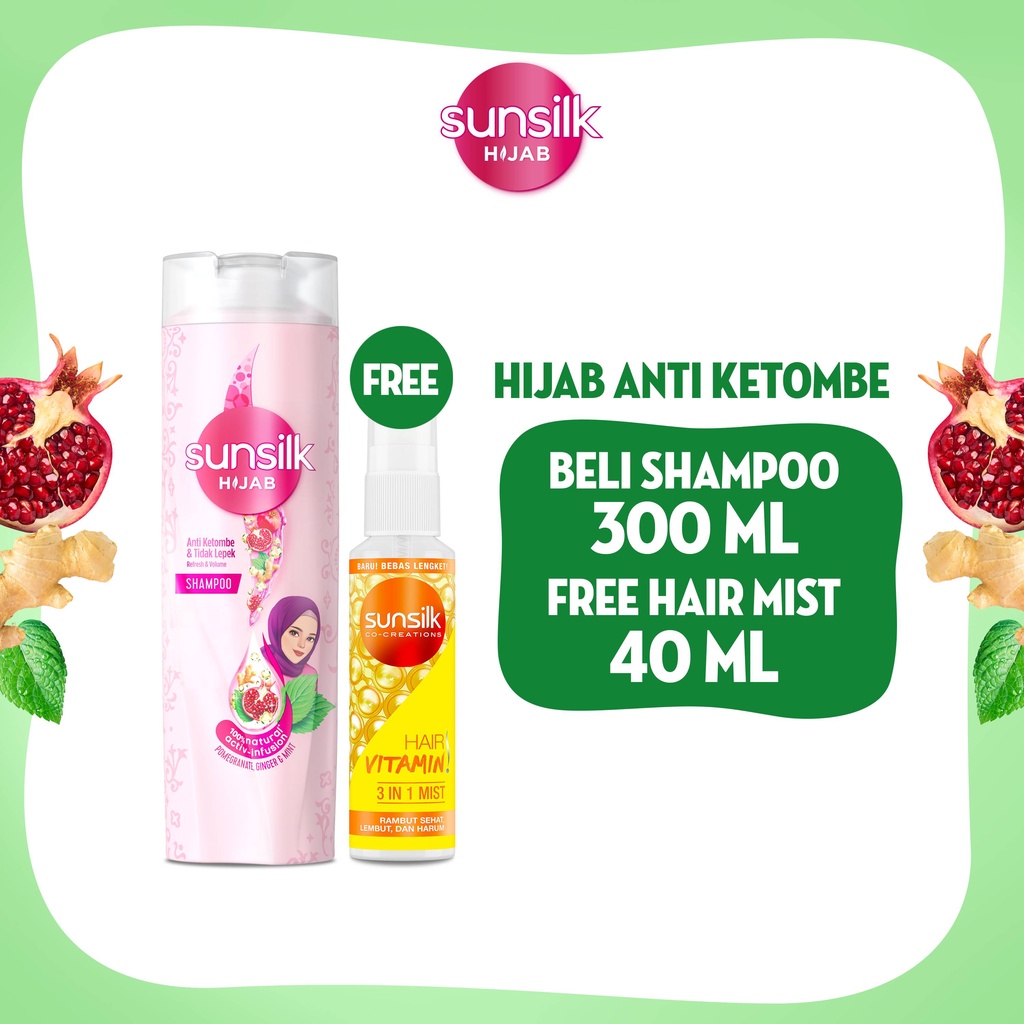 Jual Buy Sunsilk Hijab Anti Ketombe & Tidak Lepek 300ml FREE Sunsilk ...
