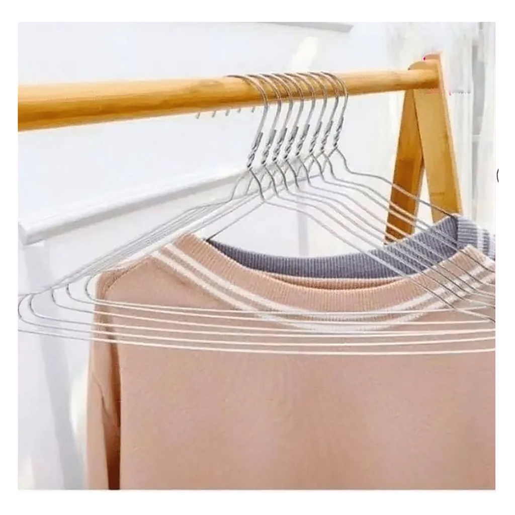 Jual COD Joy Mart Hanger Kawat Gantungan Baju ukuran Baju Dewasa isi ...