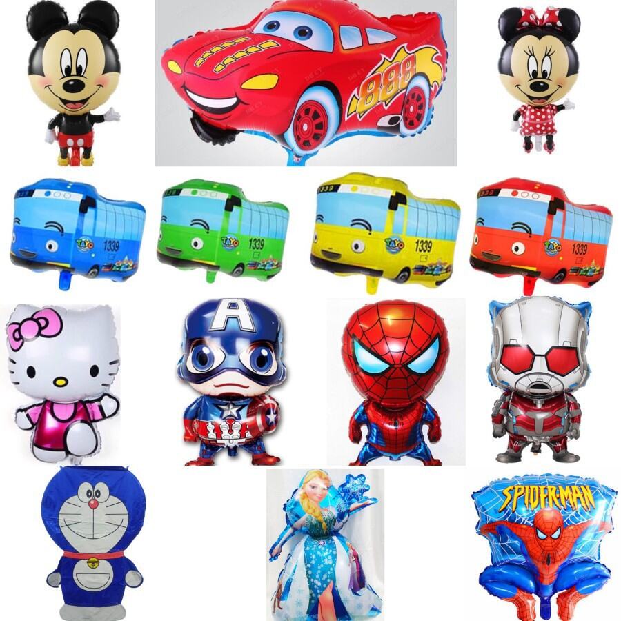 Jual Balon foil karakter Jumbo 40cm / balon karakter lucu / balon ulang ...