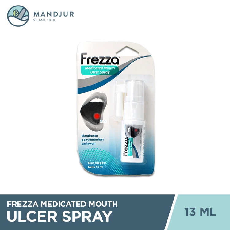 Jual Frezza Medicated Mouth Ulcer Spray 13 mL - Spray Mulut Penghilang ...