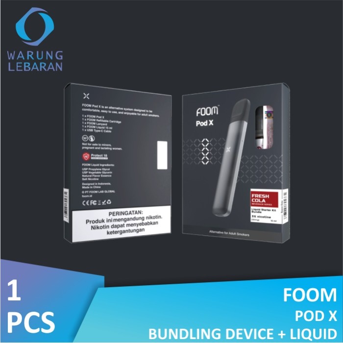 Jual FOOM Pod X Device Bundling Liquid 15ml | Shopee Indonesia