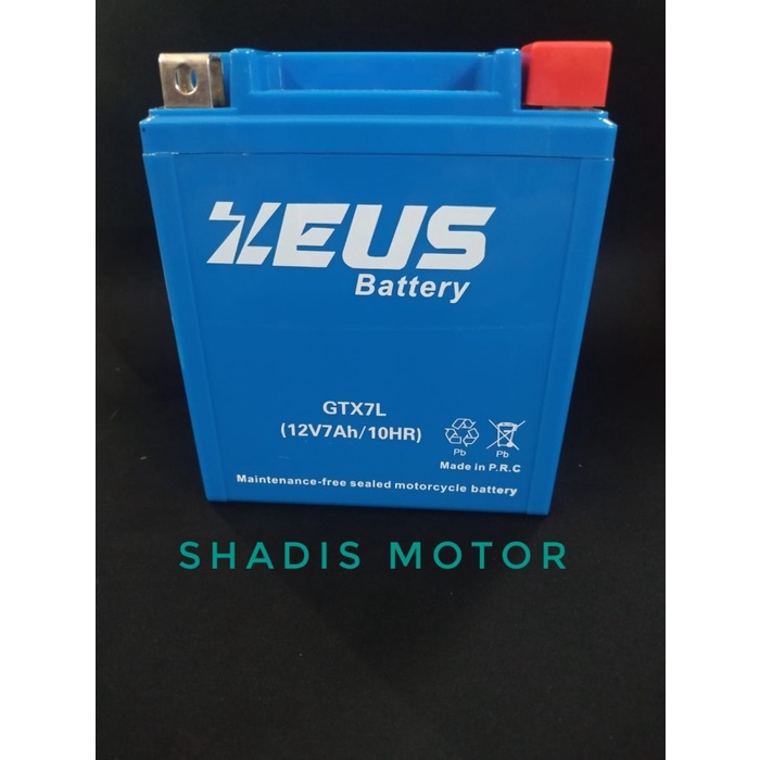 Jual Aki Motor Original Zeus GTX7L MBTX7-U Accu Motor | Shopee Indonesia