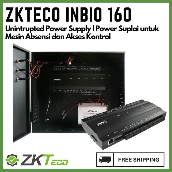 Jual Panel Akses Kontrol ZKTeco Inbio 160 | Uninterrupted Power Supply ...
