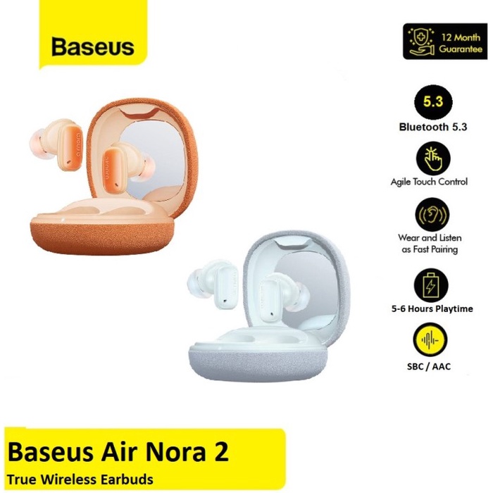 Jual BASEUS Airnora 2 TWS True Wireless Earbuds Bluetooth Earphone KADO ...
