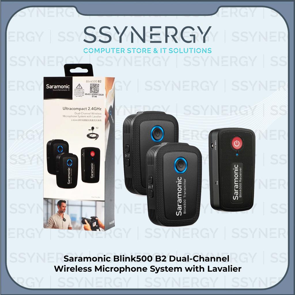 Jual Saramonic Blink 500 B2 TX+TX+RX Wireless Omni Lavarier Mic ...