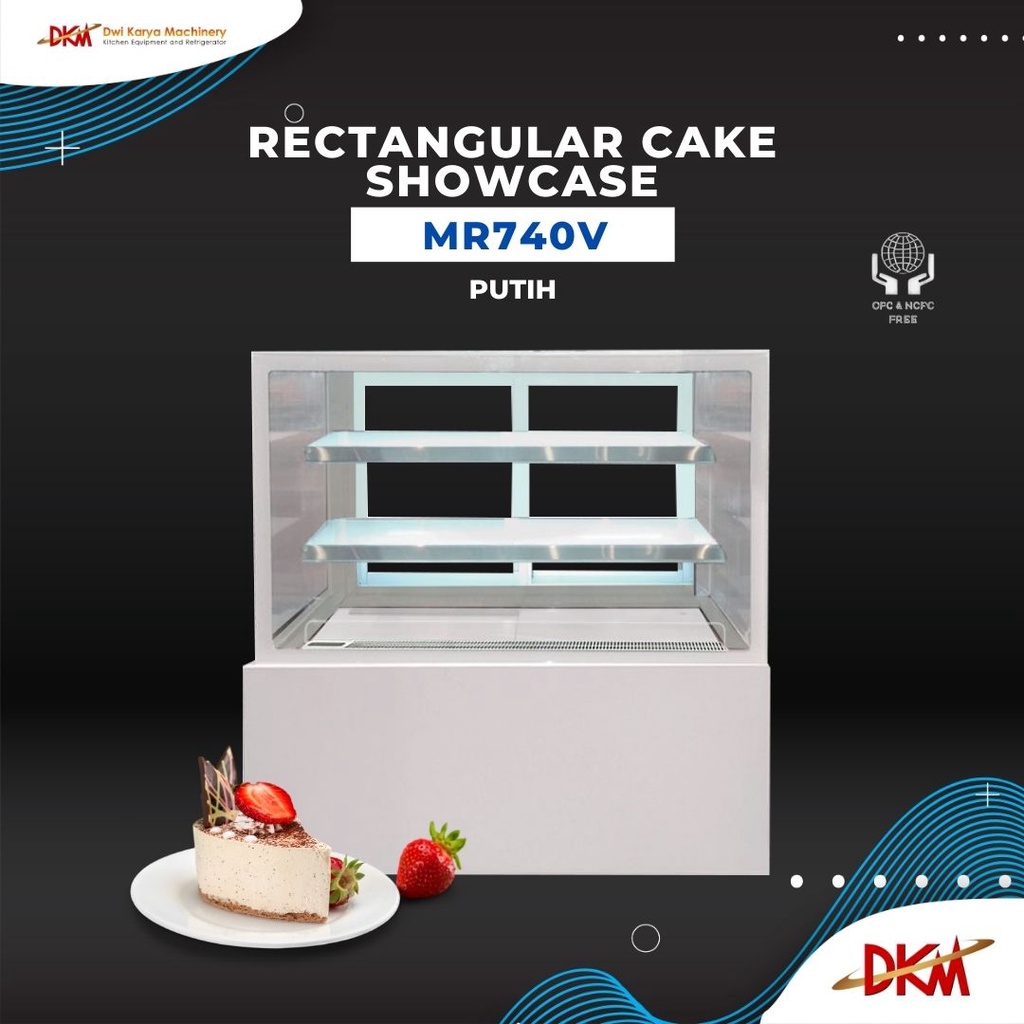 Jual GEA RECTANGULAR CAKE SHOWCASE 330L (WHITE)/ MR740V | Shopee Indonesia