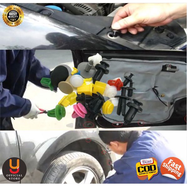 Jual Sekrup Kancing Rivet Baut Body Door Trim Pintu Spakbor Dashboard ...