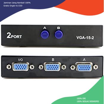 Jual VGA SWITCH 2 PORT SWITCHER VGA 2 PORT ( 2 INPUT 1 OUTPUT ...