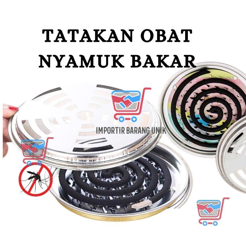 Jual IMB -H408- Tatakan Stainless Piring Obat Nyamuk - Alas Obat Nyamuk ...